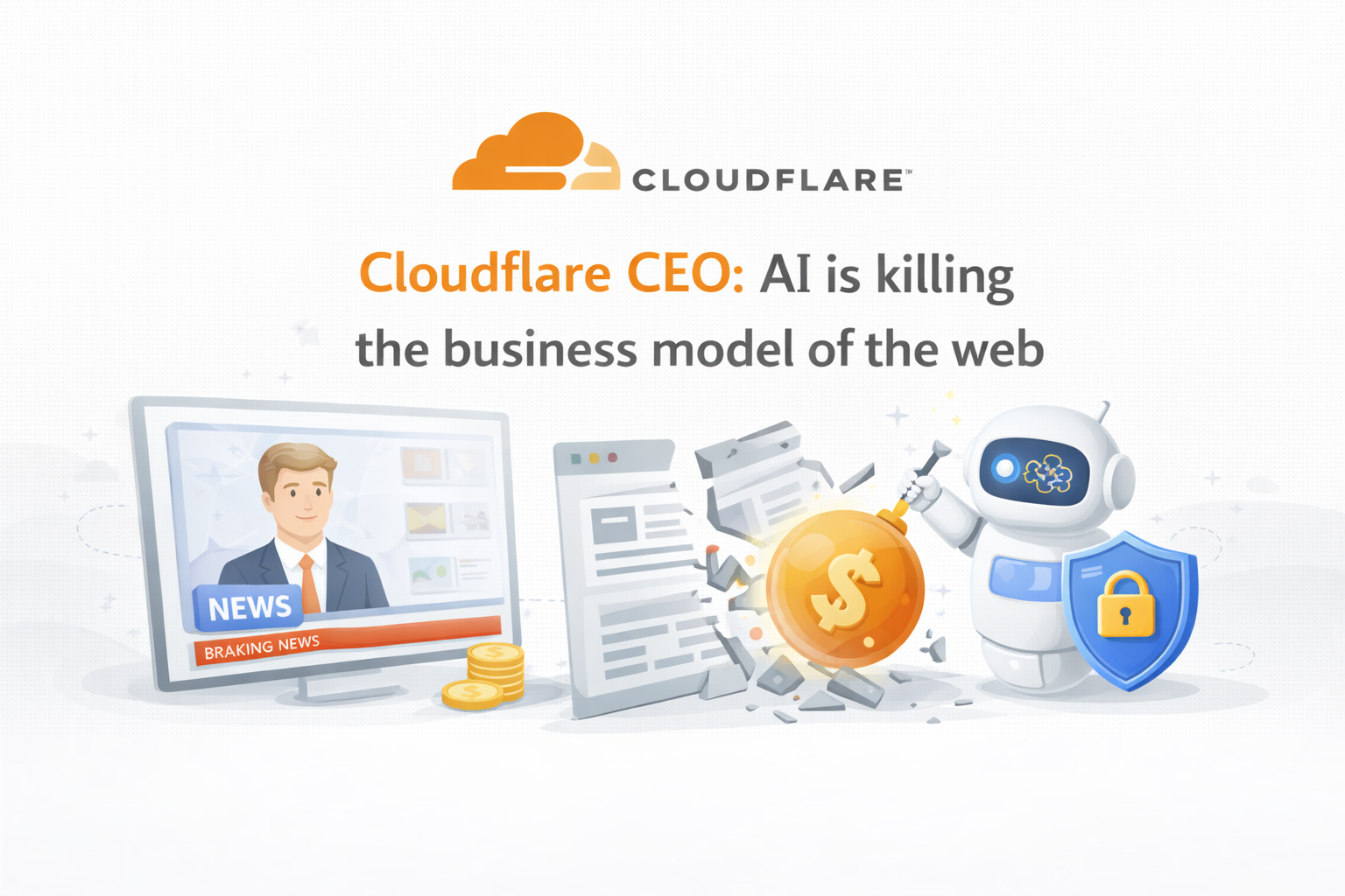 Cloudflare 首席执行官：人工智能正在扼杀互联网的商业模式 - Friendstudio